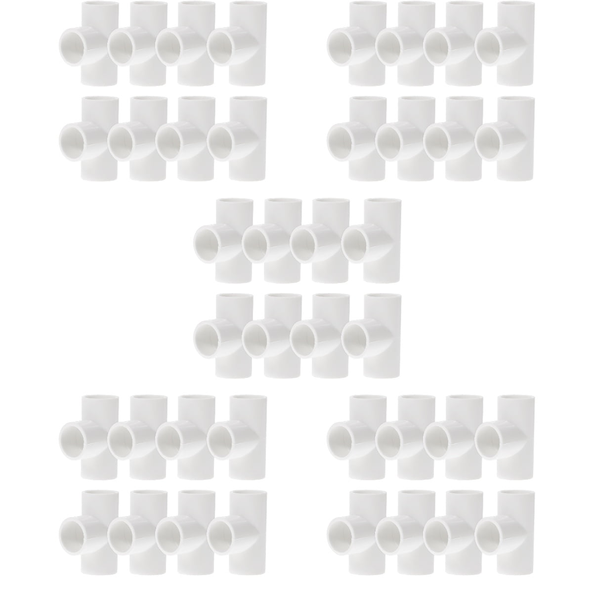 MLINS 50 pcs Fitting 1/2 Inch Tee Corner Fitting Tent Greenhouse Pvc ...