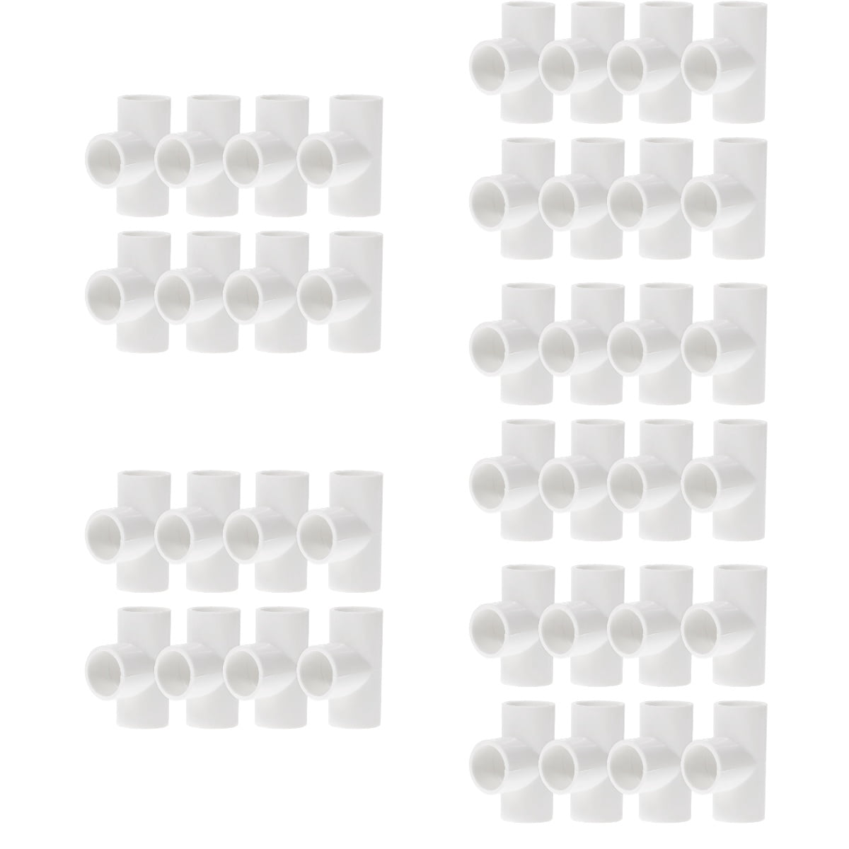 MLINS 50 pcs Fitting 1/2 Inch Tee Corner Fitting Tent Greenhouse Pvc ...