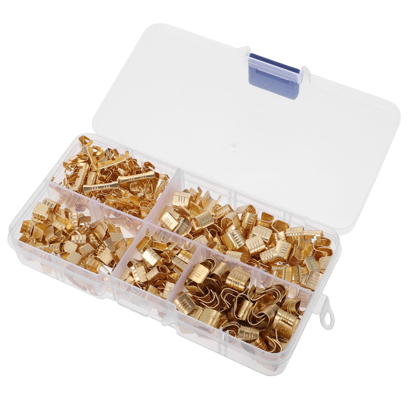 MLINS 500 Pcs Terminals Open-ended Coaxial Cable Connector Wire Golden ...