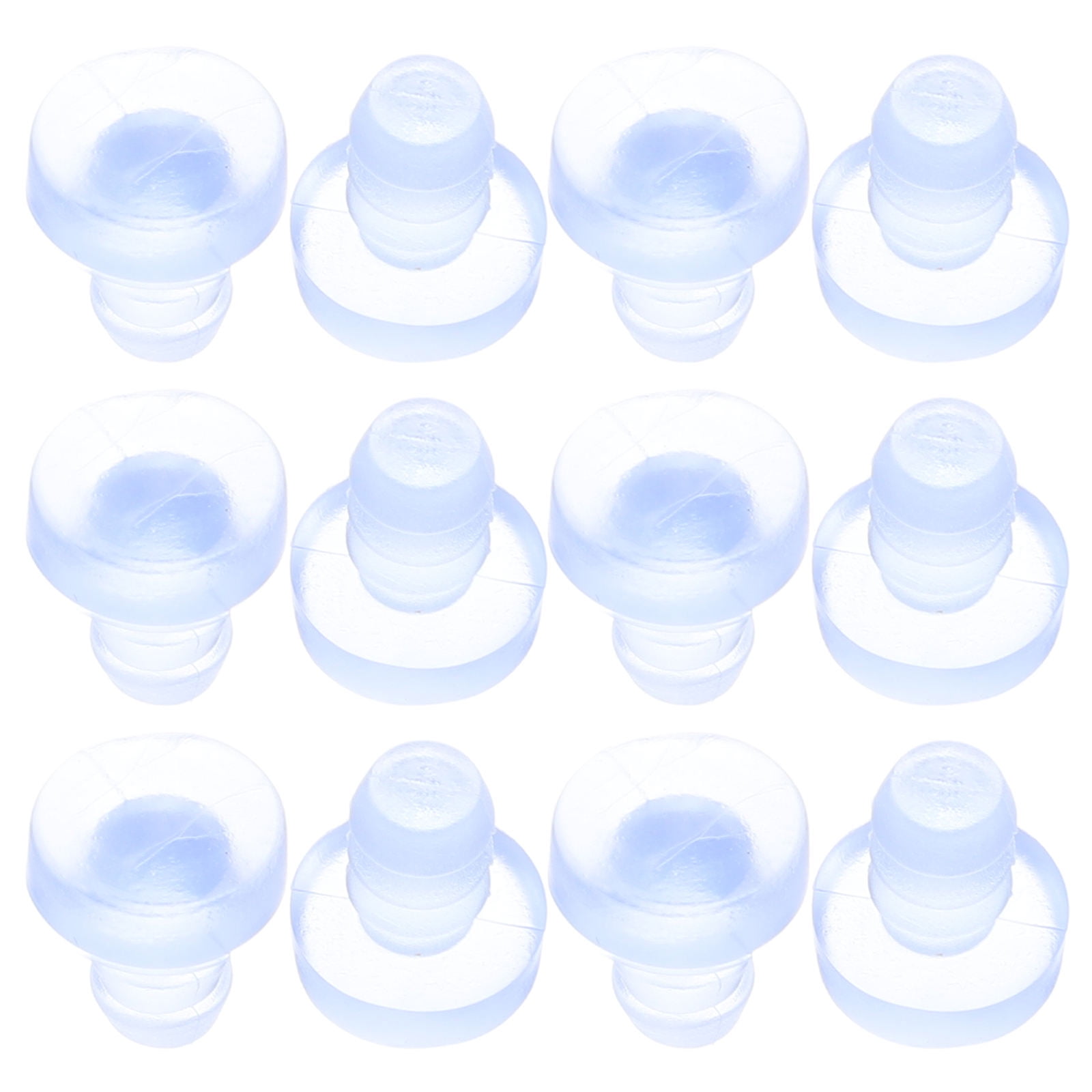 MLINS 50PCS Glass Table Top Bumpers with Stem Clear Soft Rubber ...