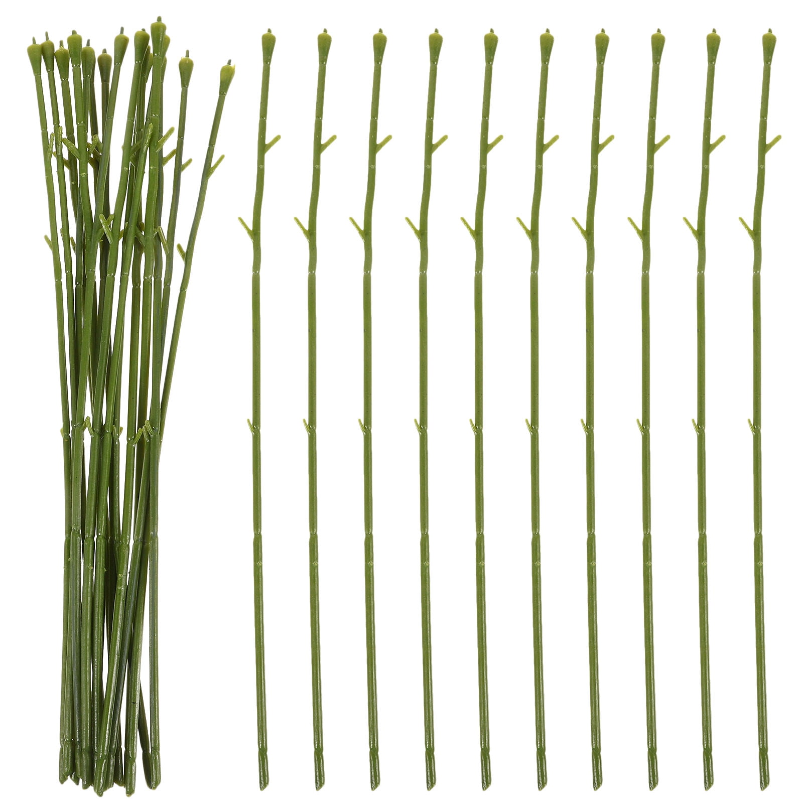 MLINS 50Pcs Artificial Flower Stems Floral Stems DIY Making Flower Rod ...