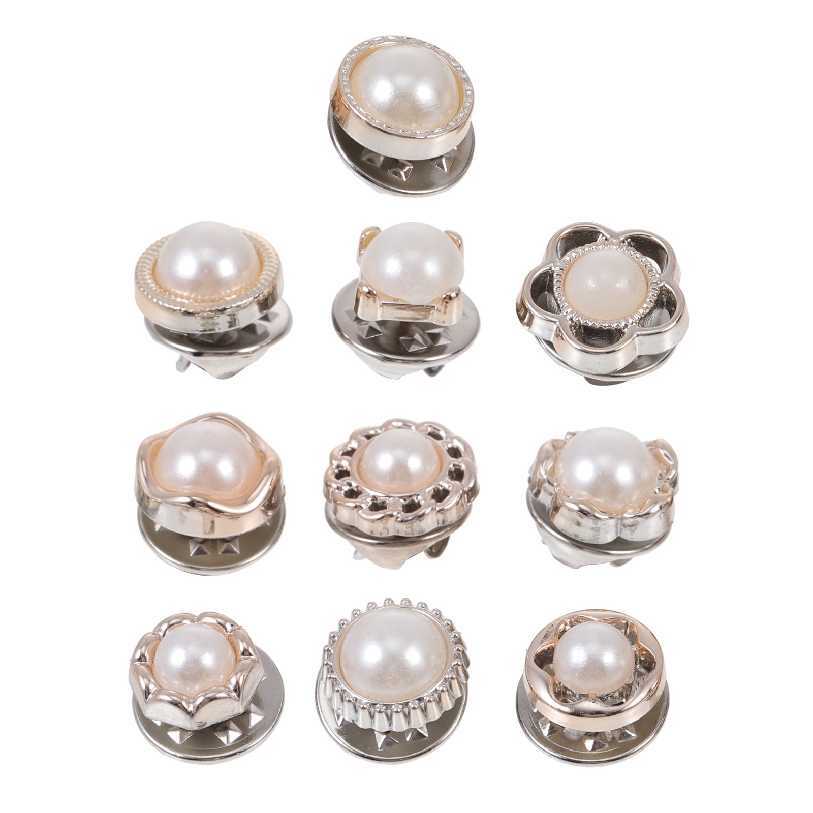 MLINS 50Pcs Collar Corsages Collar Safety Buckles Clothes Buttons Anti ...