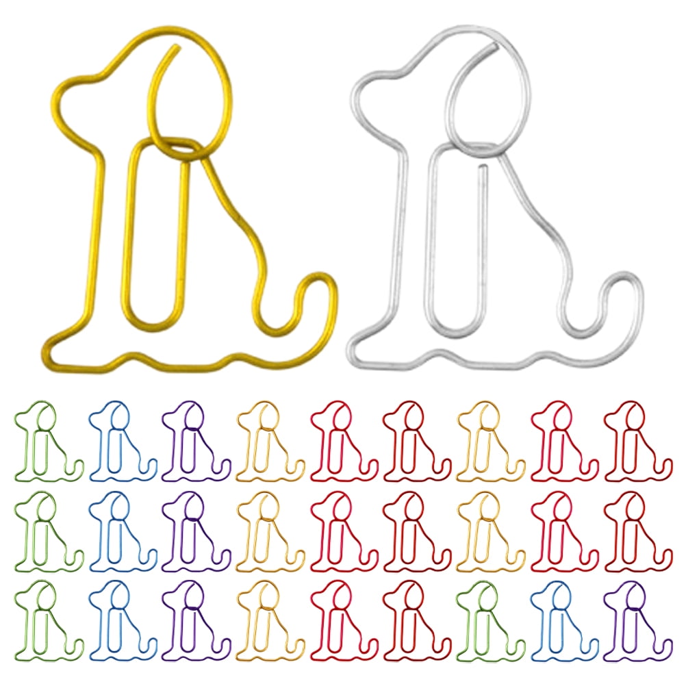 MLINS 50Pcs Dog Paperclips Paper Clips Multi-use Paper Clips File Clips ...