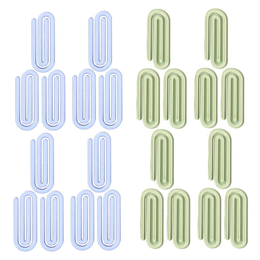 MLINS Raindrops 50Pcs Small Paper Clips Shaped Bookmark Flexible Multi ...