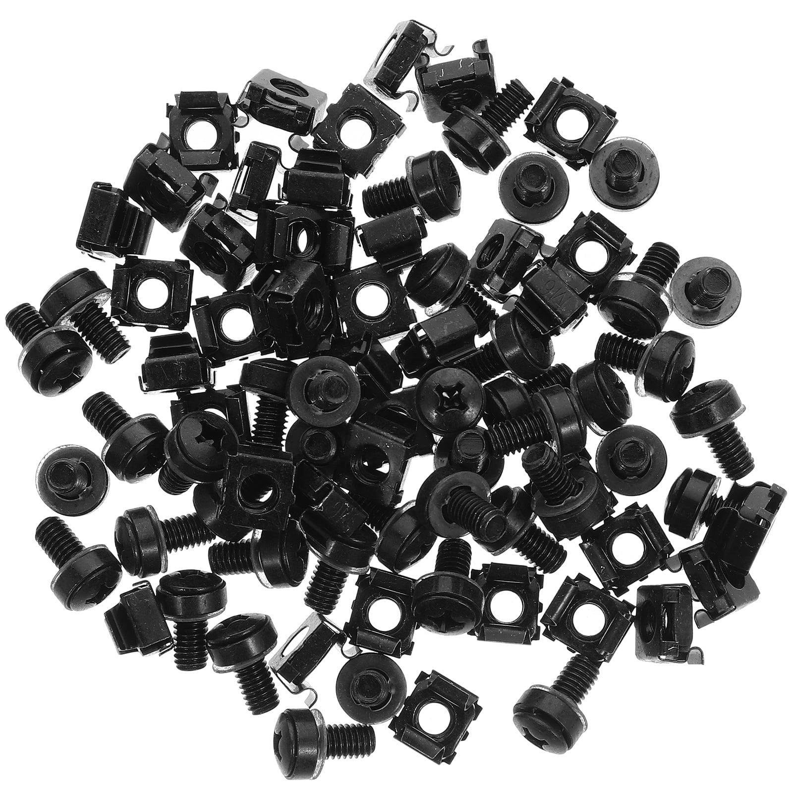 KONTONTY Server Shelf Cage Nuts Square Shape For Network Device 50Pcs 1 ...