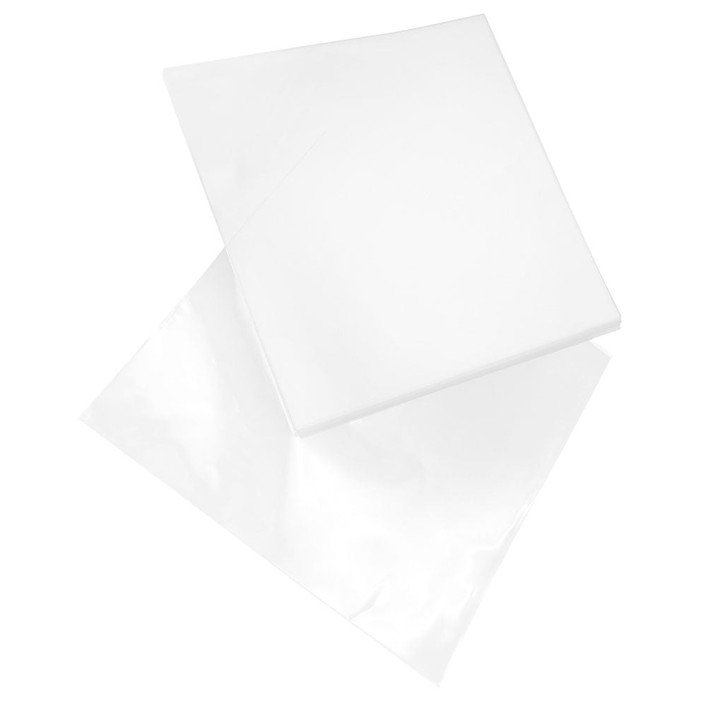 MLINS 50pcs Clear Outer Vinyl Record Sleeves Covers Adhesive Plastic ...