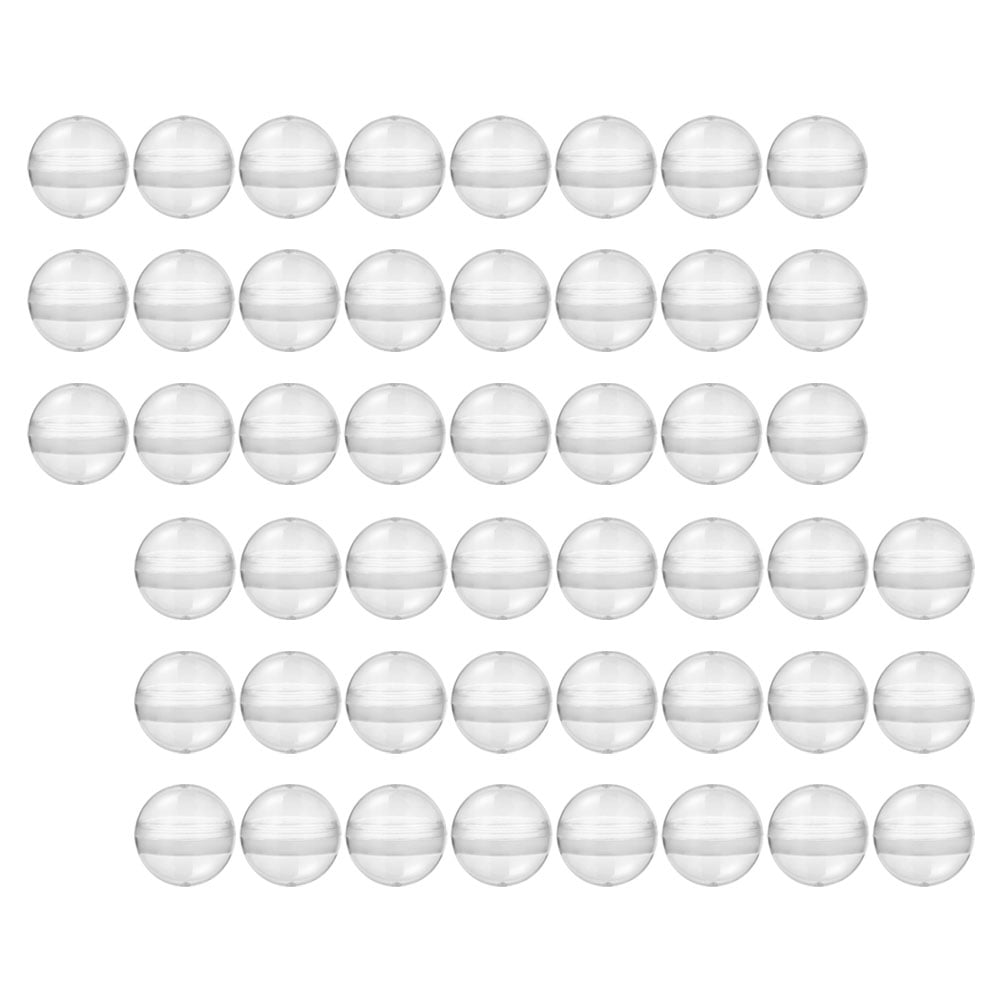 MLINS 50pcs Clear Plastic Capsules For Gumball Machine Refills Mini ...