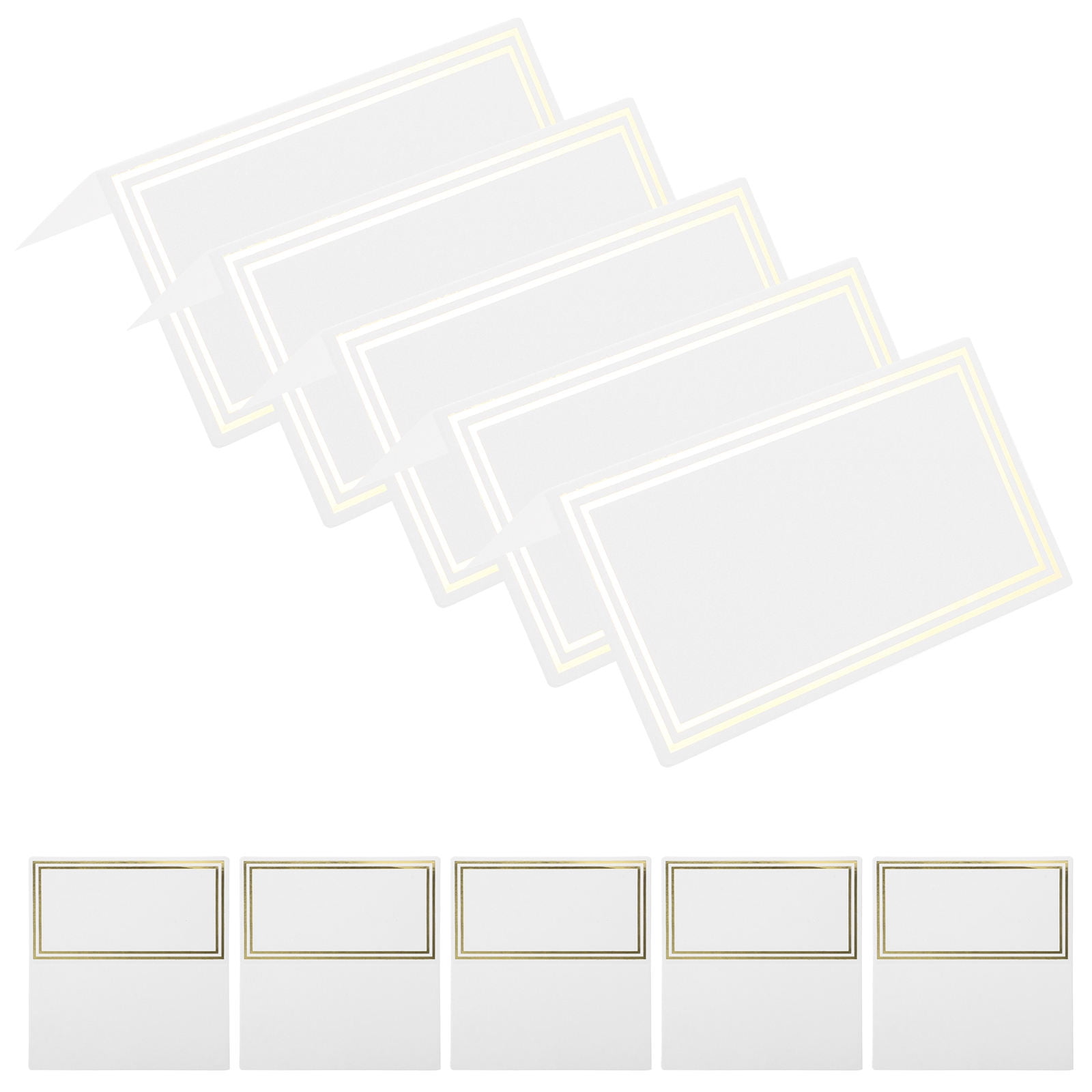 MLINS 50pcs Diy Blank Table Seat Card Party Use Blank Place Card Dining ...