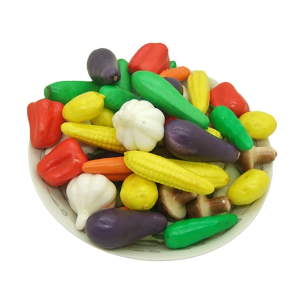 MLINS 50pcs Fake Vegetables Ornament Artificial Vegetables Decor ...