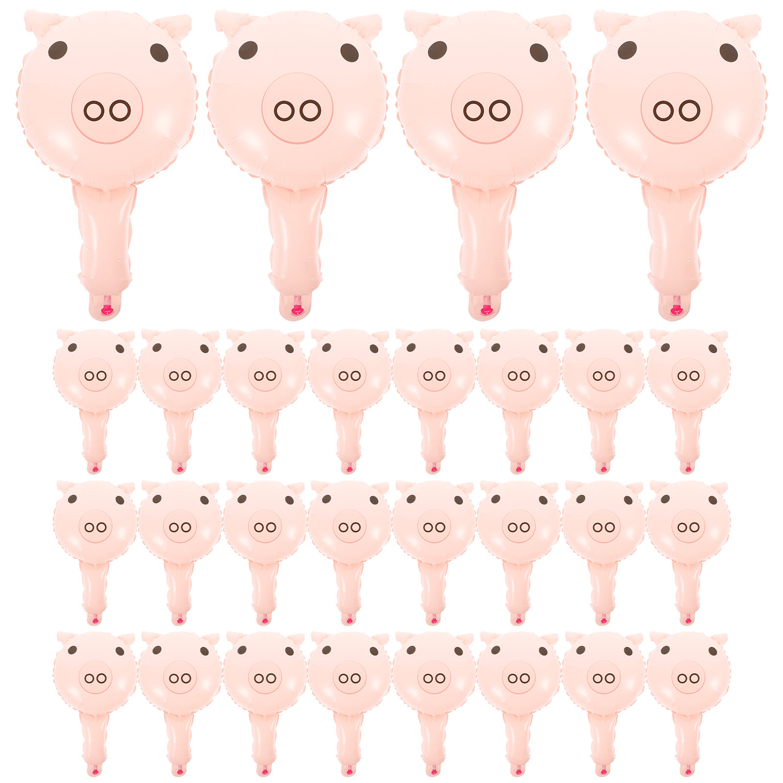 MLINS 50pcs Handheld Pink Pig Aluminum Foil Balloons for Decoration at ...