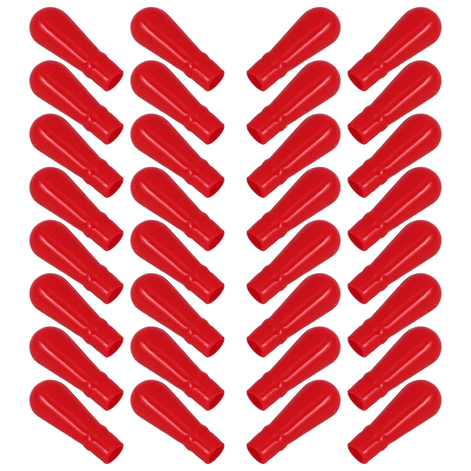 MLINS 50pcs Leakage-Proof Red Silicone Pipette Caps For Laboratory ...