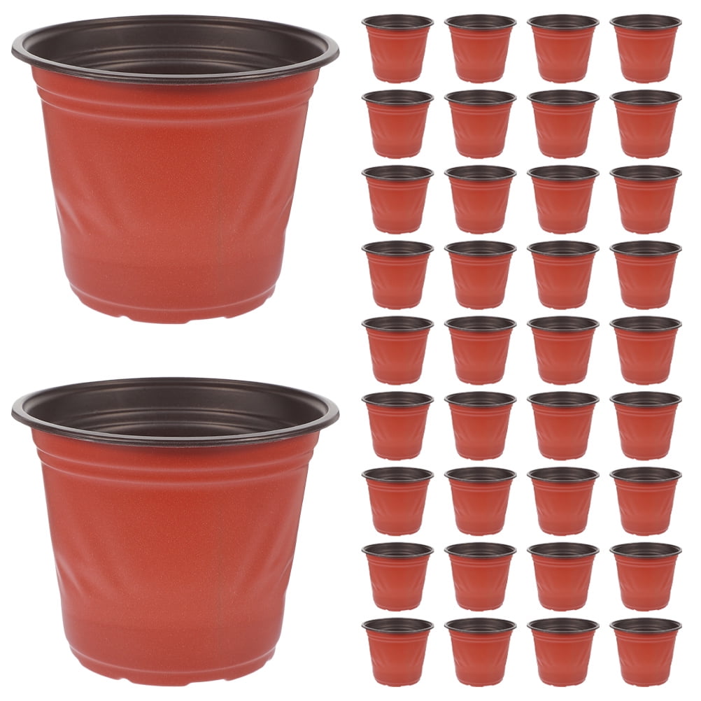 MLINS 50pcs Multi-functional Plant Nursery Pot Plastic Gardening ...