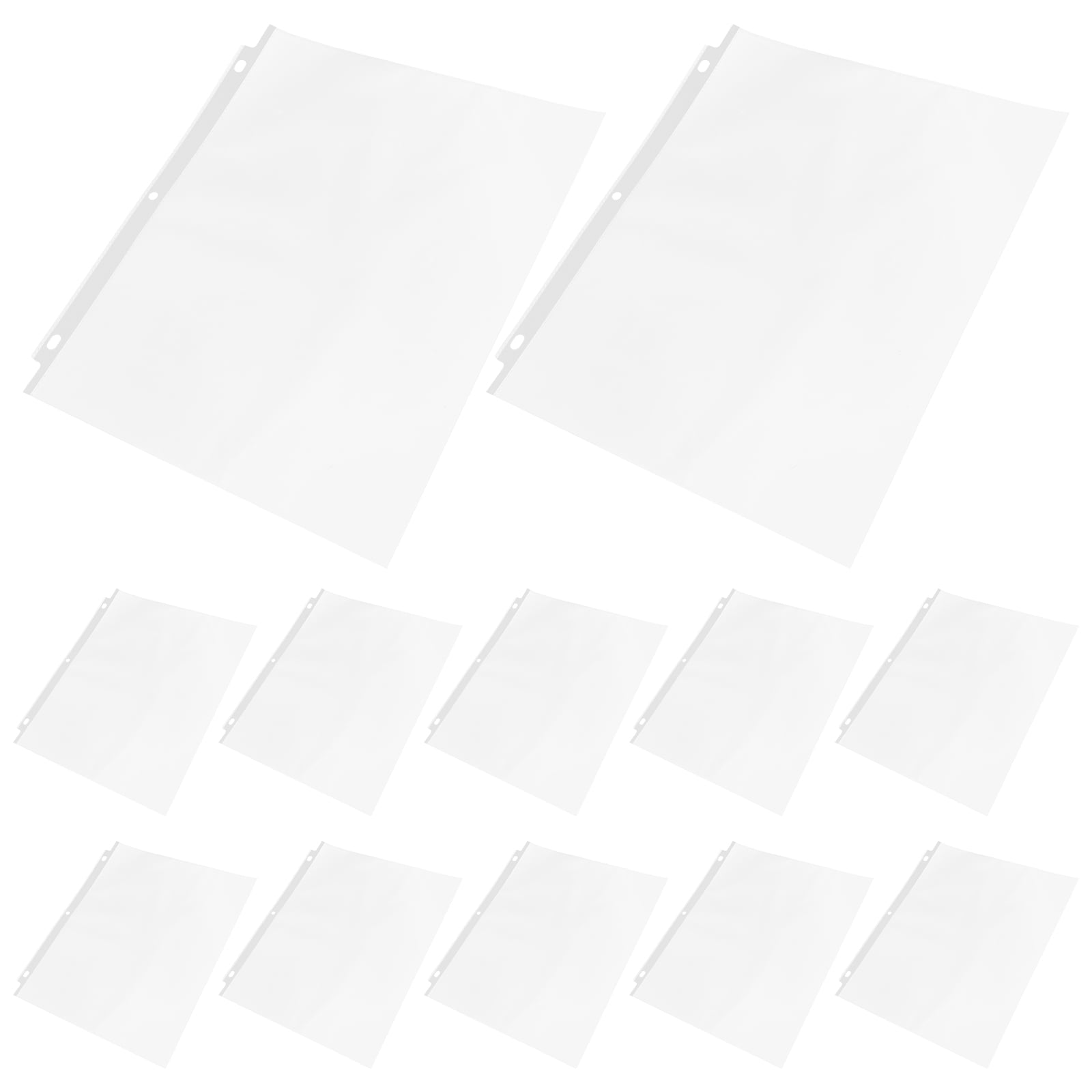MLINS 50pcs Pocket Protector Binder Sleeves Sheet Protectors Page ...