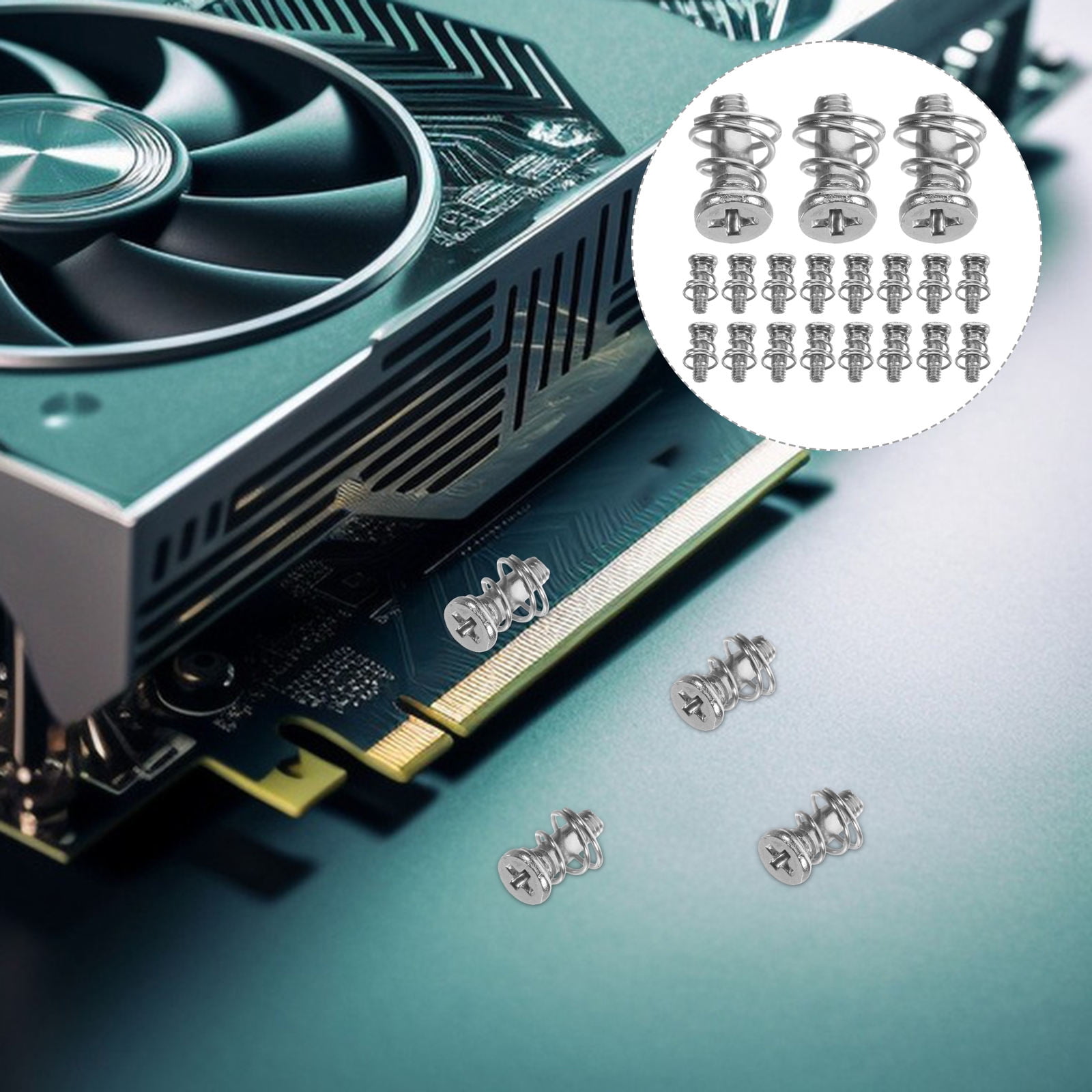 MLINS 50pcs Replacement Computer Screws Metal Gpu Screws Spring Screws ...