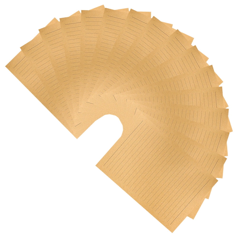 MLINS 50pcs Retro Kraft Writing Letter Paper Vintage Stationery For ...