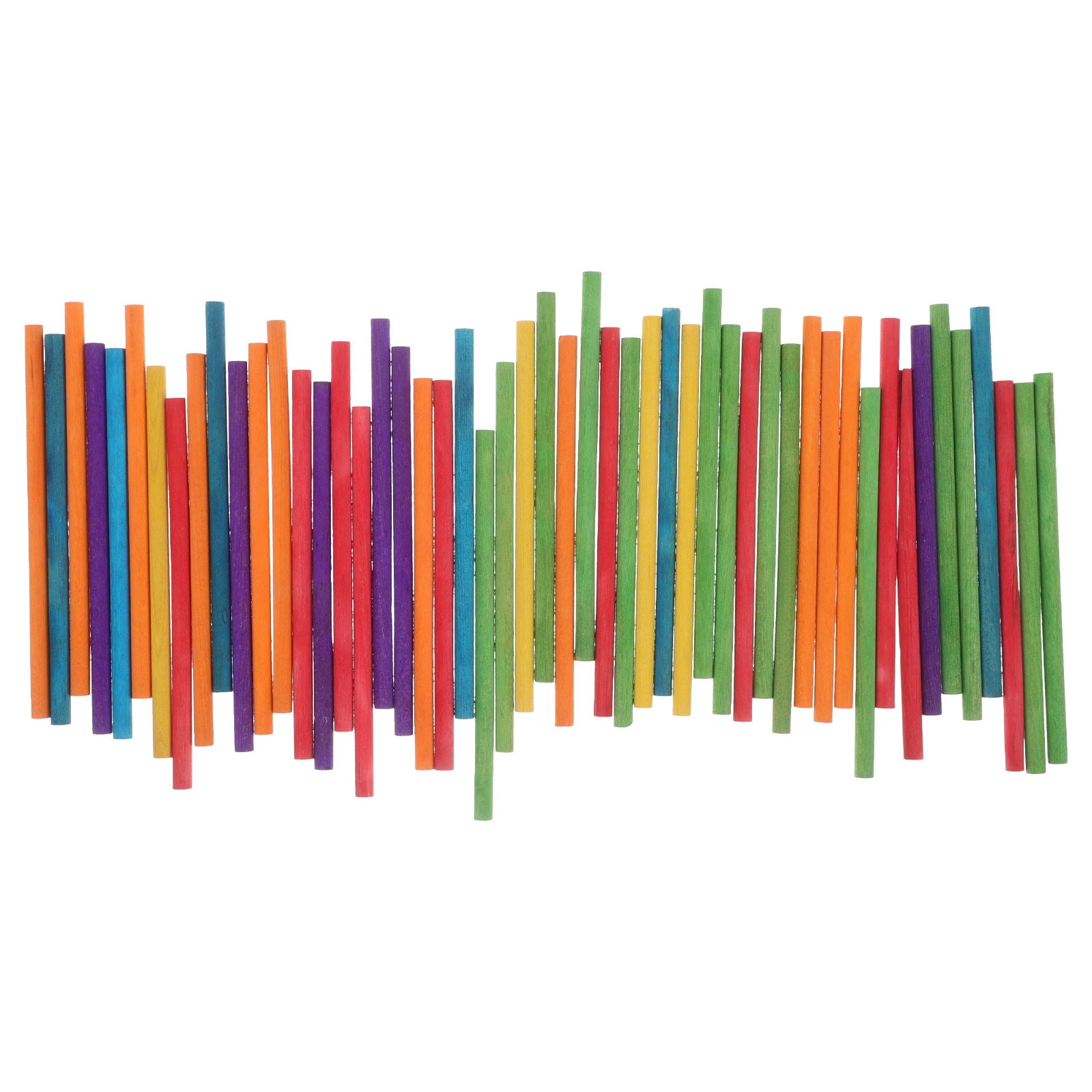 MLINS 50pcs Rhythm Sticks Music Sticks Wood Musical Instruments Rhythm ...