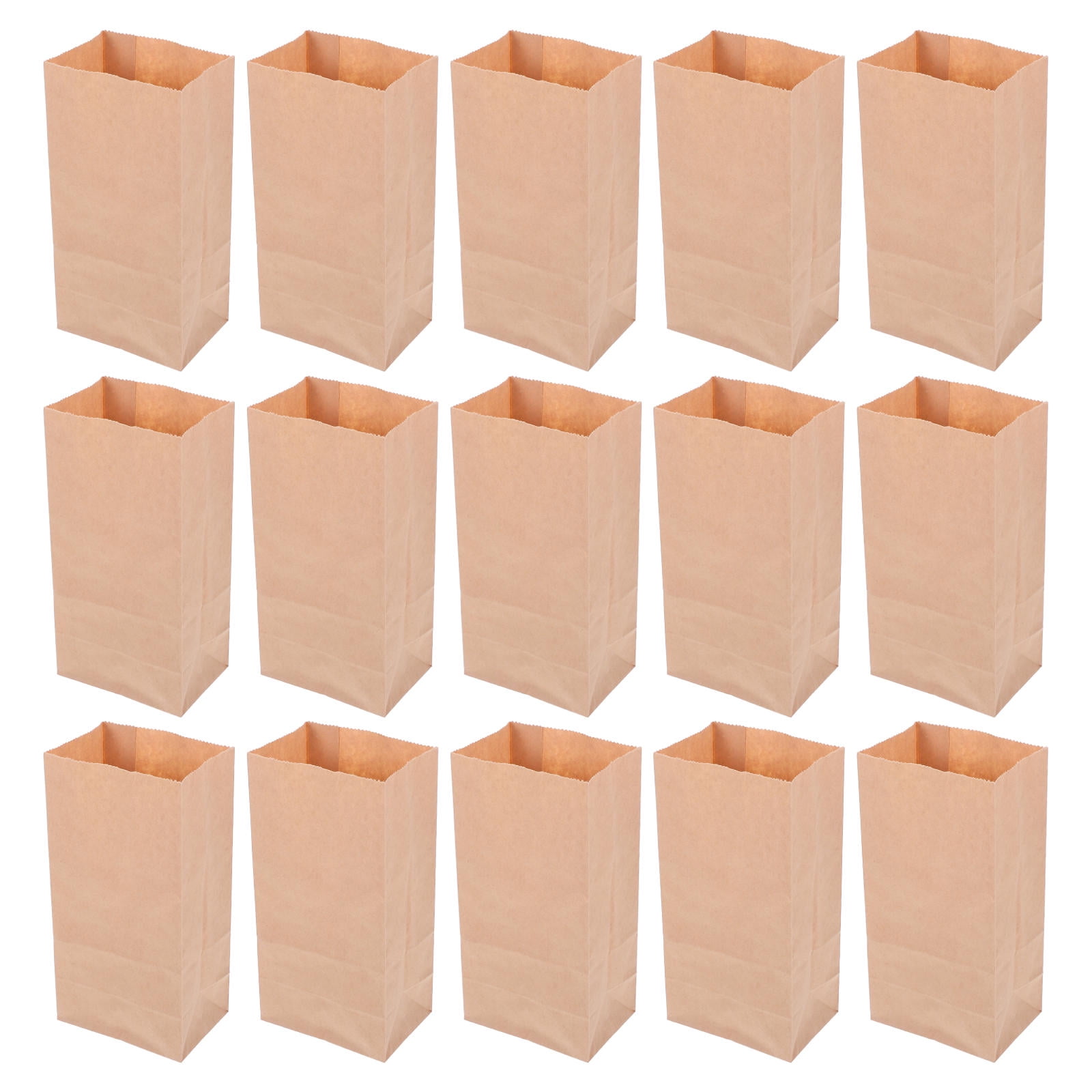 MLINS 50pcs Small kraft paper Paper Bags Lunch Packing Bag Empty ...