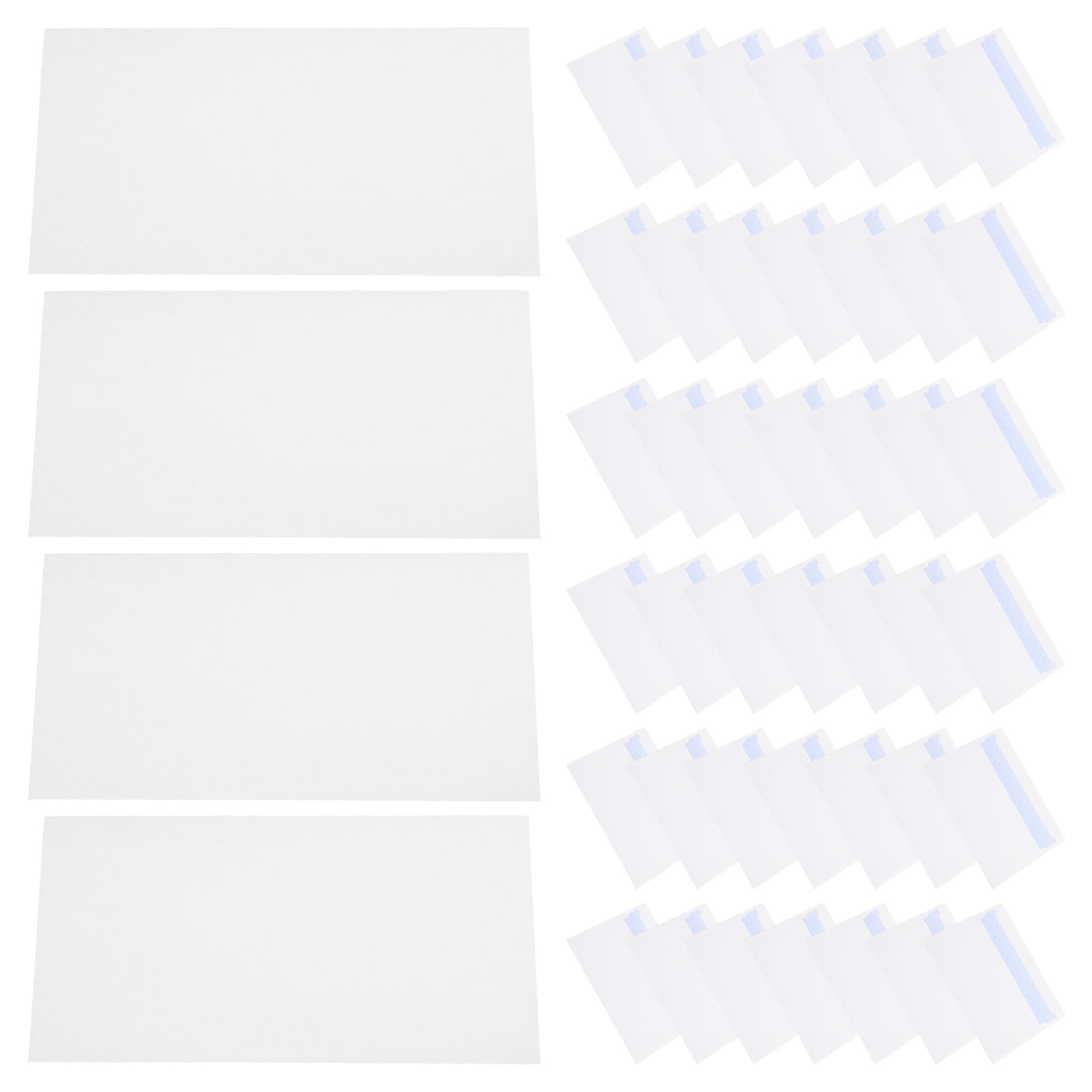 MLINS 50pcs White Self-Sealing Envelopes Letter Size Paper Envelopes ...