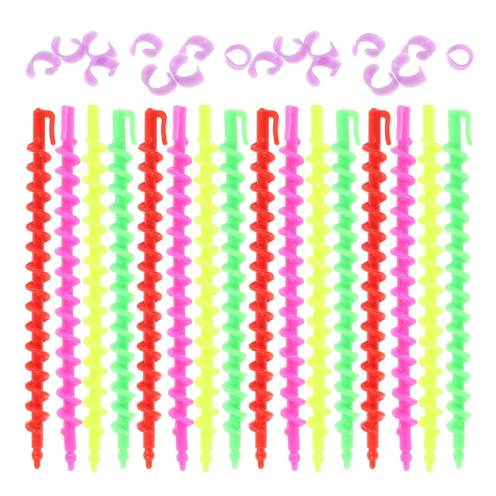 MLINS 52pcs Plastic Spiral Hair Perm Rods For Spiral Curls Hairdressing ...