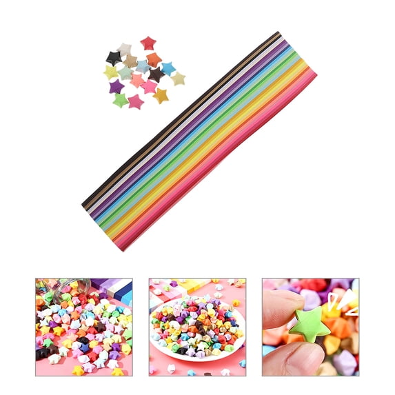 MLINS 540Pcs DIY Star Strips Origami Paper Strips Multi-Functional ...