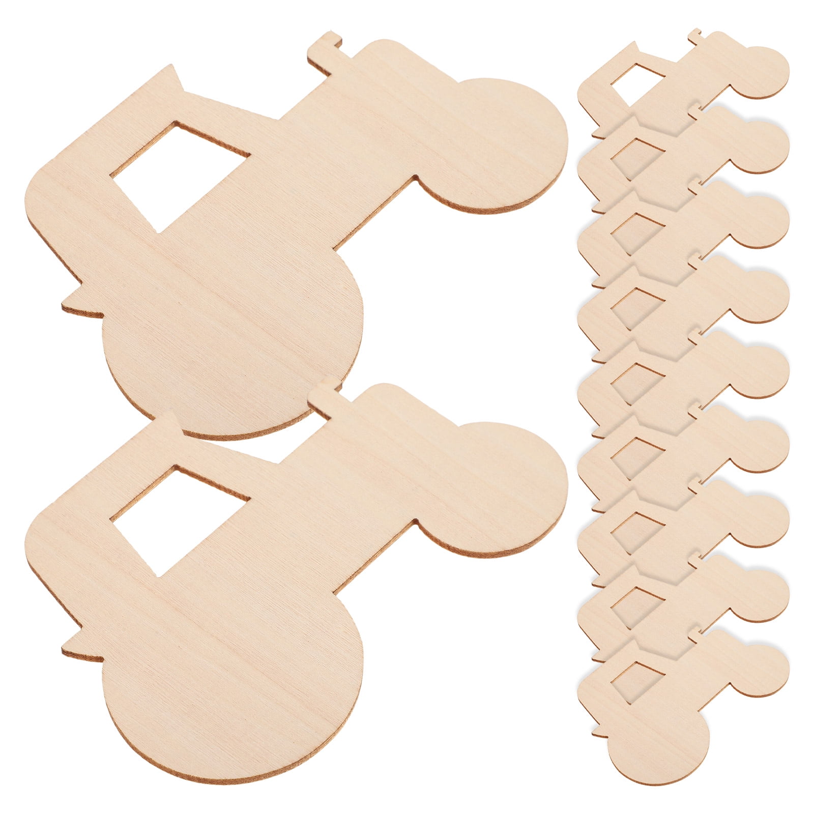 MLINS 54Pack Wooden Tractor Cutouts for Decor Paintable Tractor ...