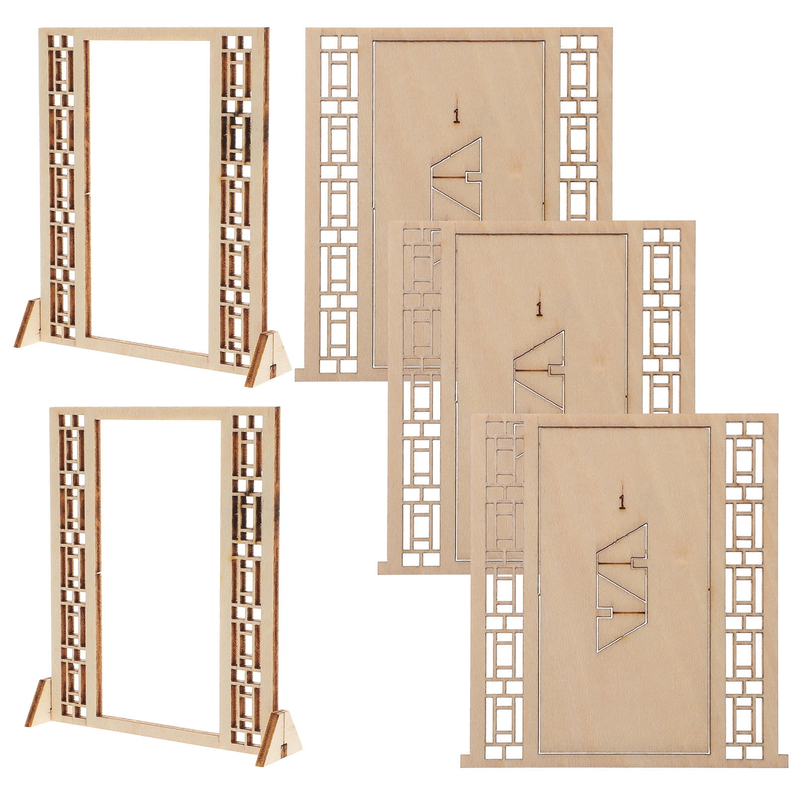 MLINS 5Pcs Miniature Decorative Screen Chinese Style Mini House Screen ...