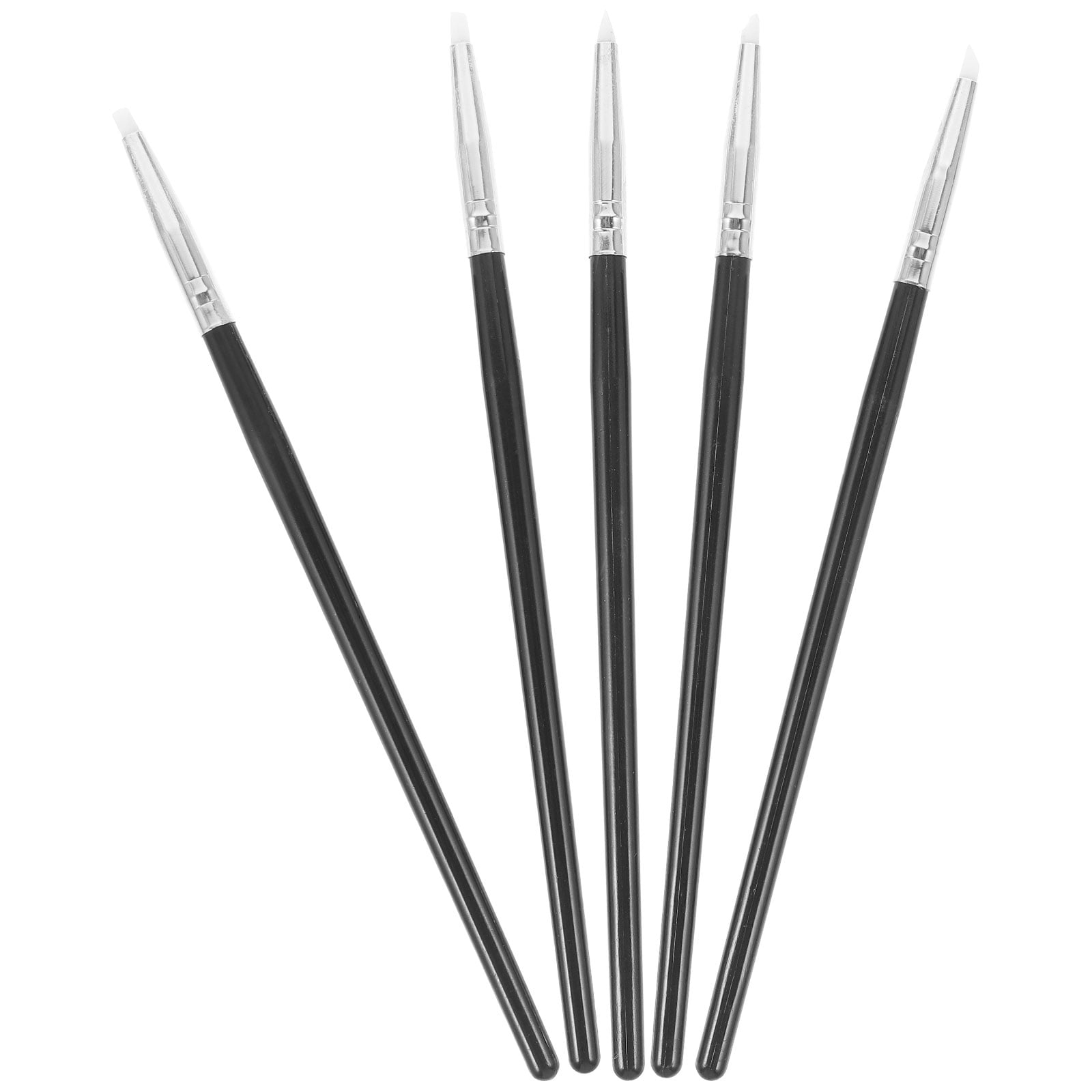 MLINS 5Pcs Nail Art Sculpture Carving Pen Kit Silicone Head Painting ...