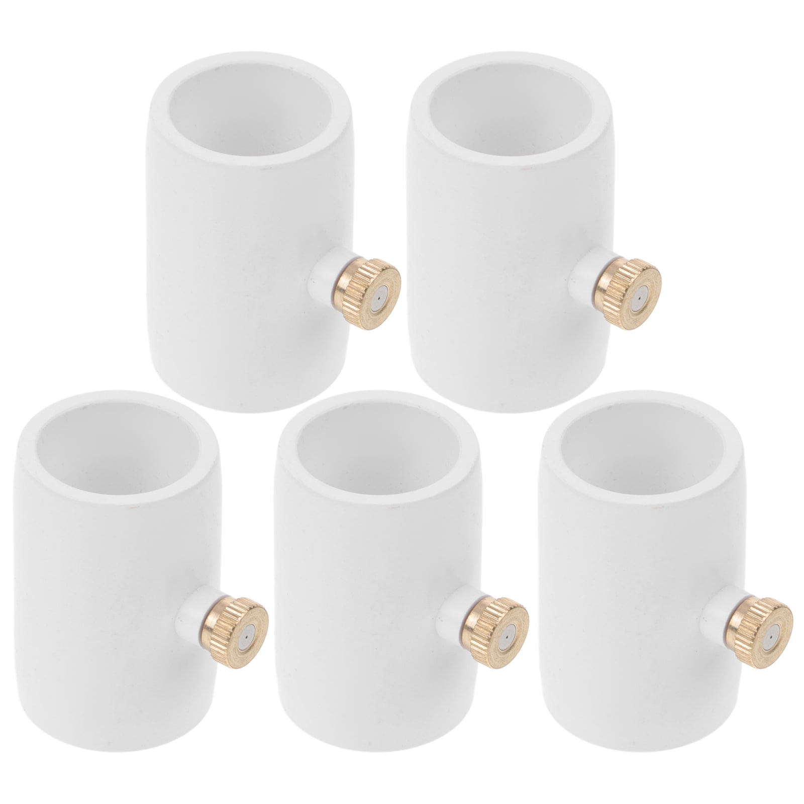 MLINS 5Pcs PVC Splitter with Brass Mist Nozzle 1/2 inch PVC Mister ...
