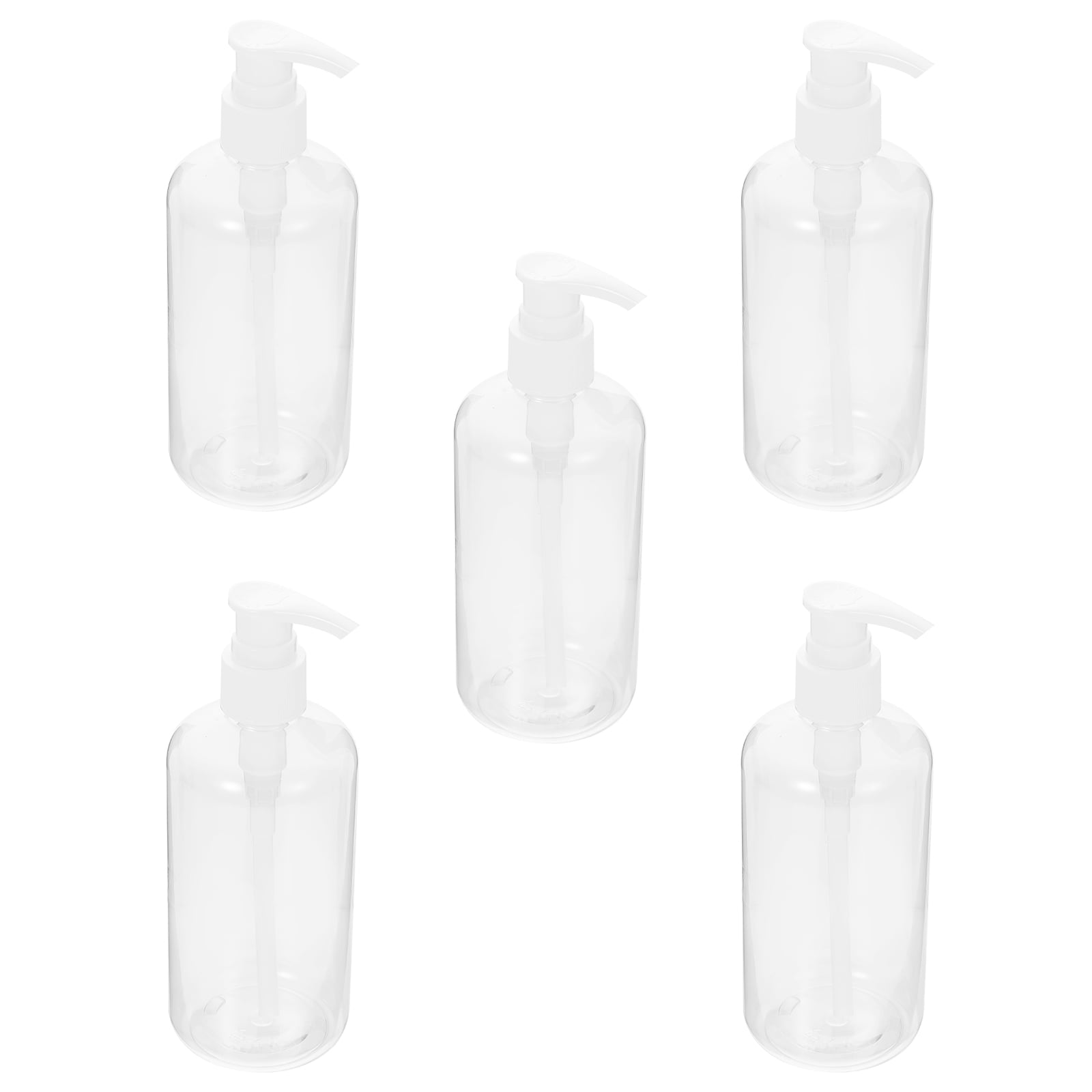 MLINS 5Pcs Transparent Lotion Bottles Pump Press Plastic Bottles Empty ...
