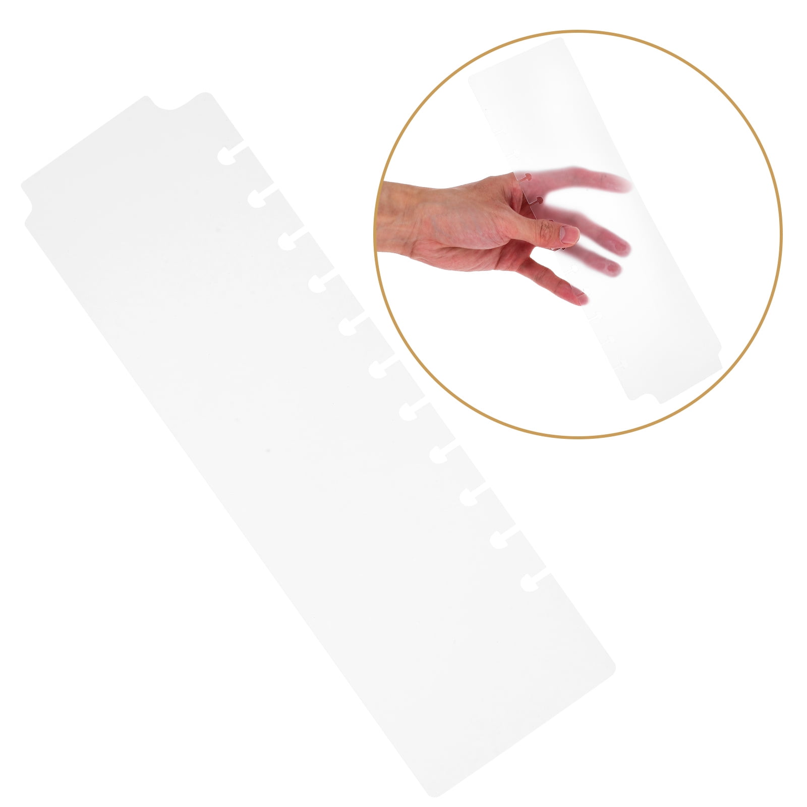 MLINS 5pcs Aesthetic Plastic Bookmark Dividers For Spiral Planners And ...