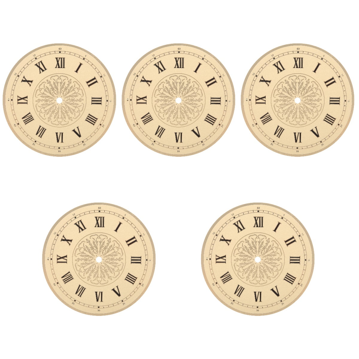 MLINS 5pcs Aluminum DIY Clock Dial Roman Numeral Clock Dial Replacement ...