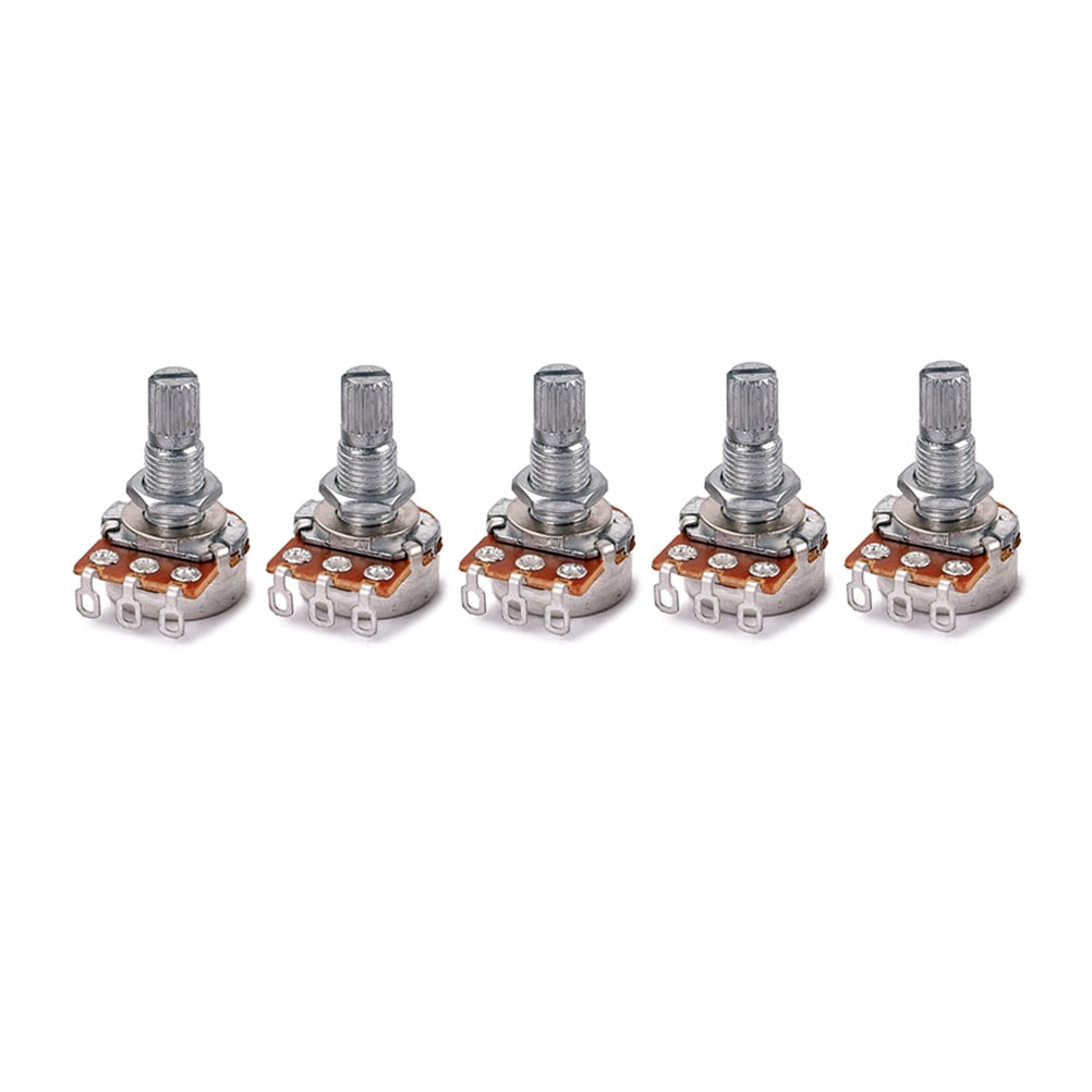 MLINS 5pcs B10k Full Size Bass Pots Potentiometer Long Knurled Split ...
