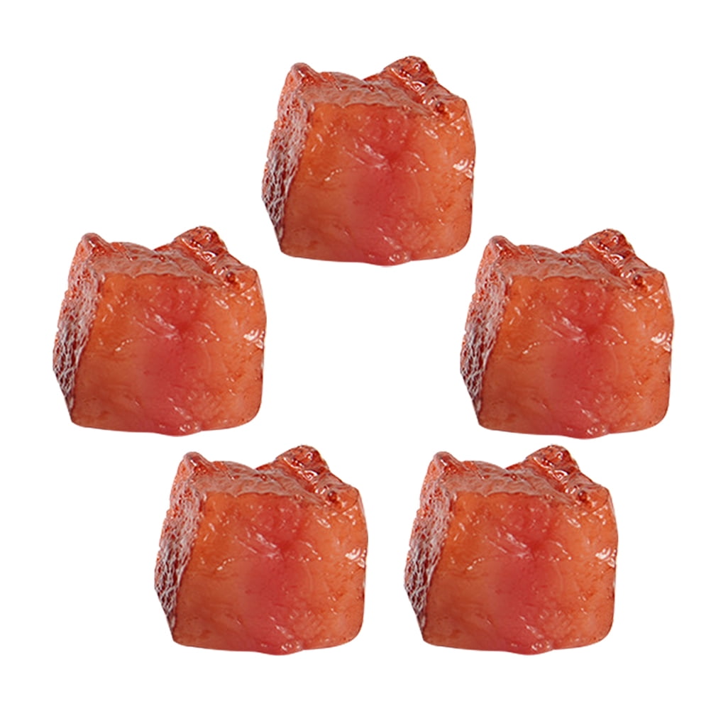 MLINS 5pcs Beef Cube Model Artificial Meat Simulation Beef Block Model ...