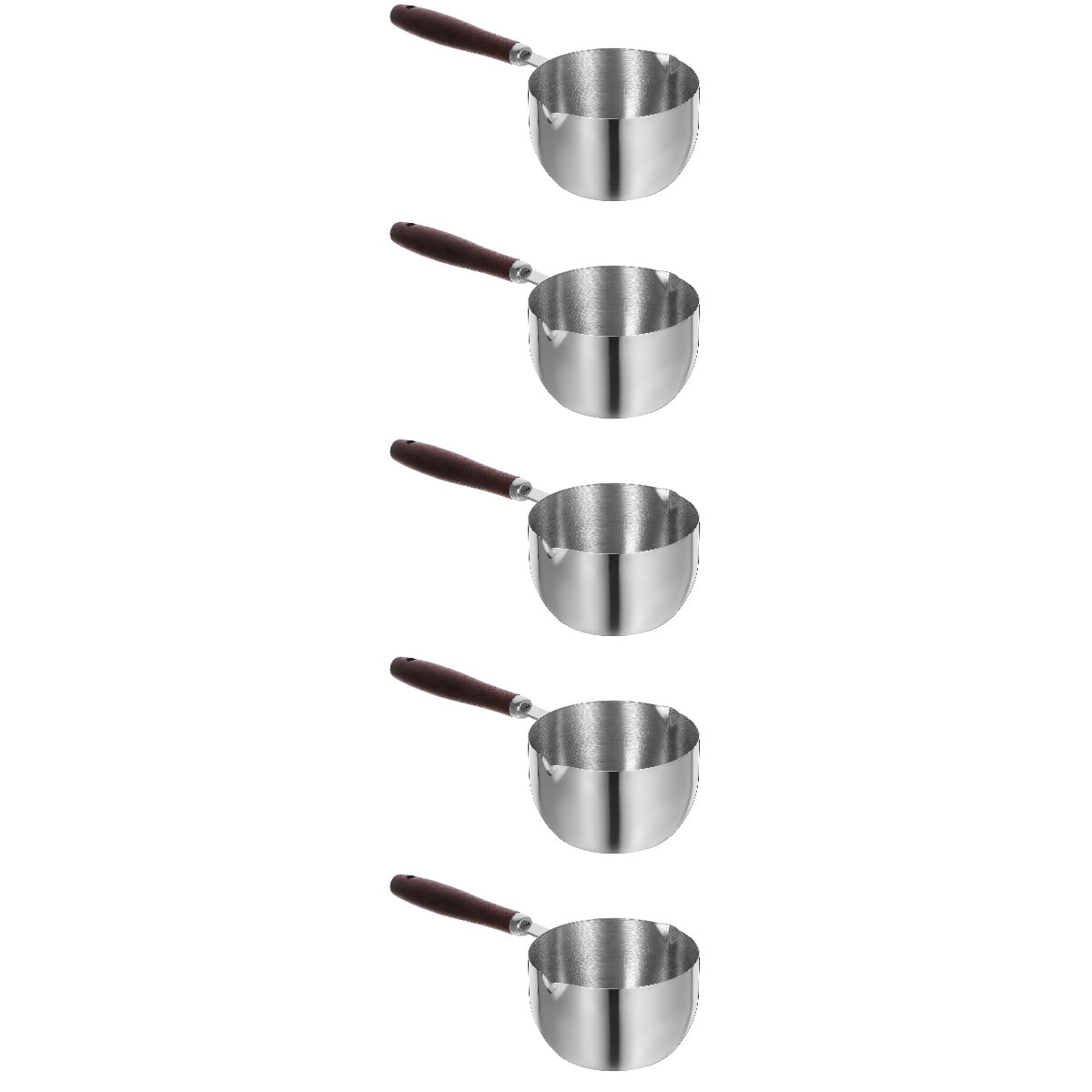 MLINS 5pcs Boiled Egg Pot Metal Stainless Steel Oil Pot Small Sauce Pot ...