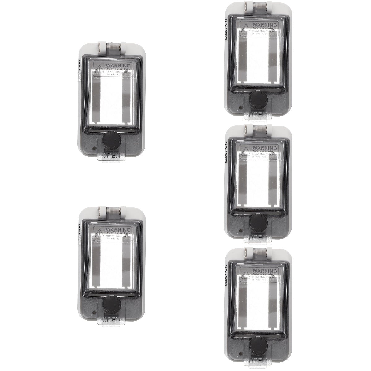 MLINS 5pcs Circuit Breaker Box Cover Clear Weatherproof Power ...
