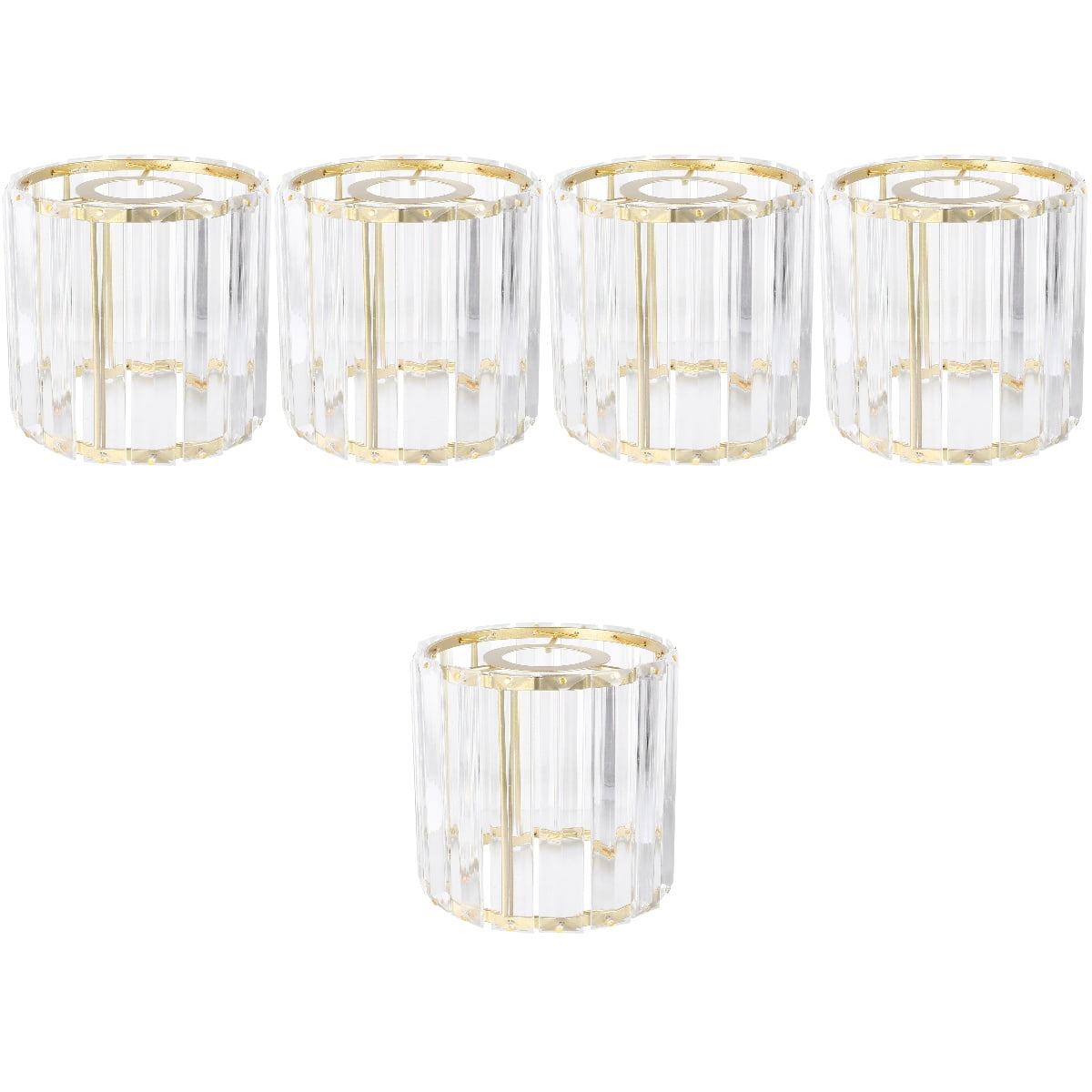 MLINS 5pcs Crystal Lamp Shade Creative Lamp Cover Ceiling Light Shade ...