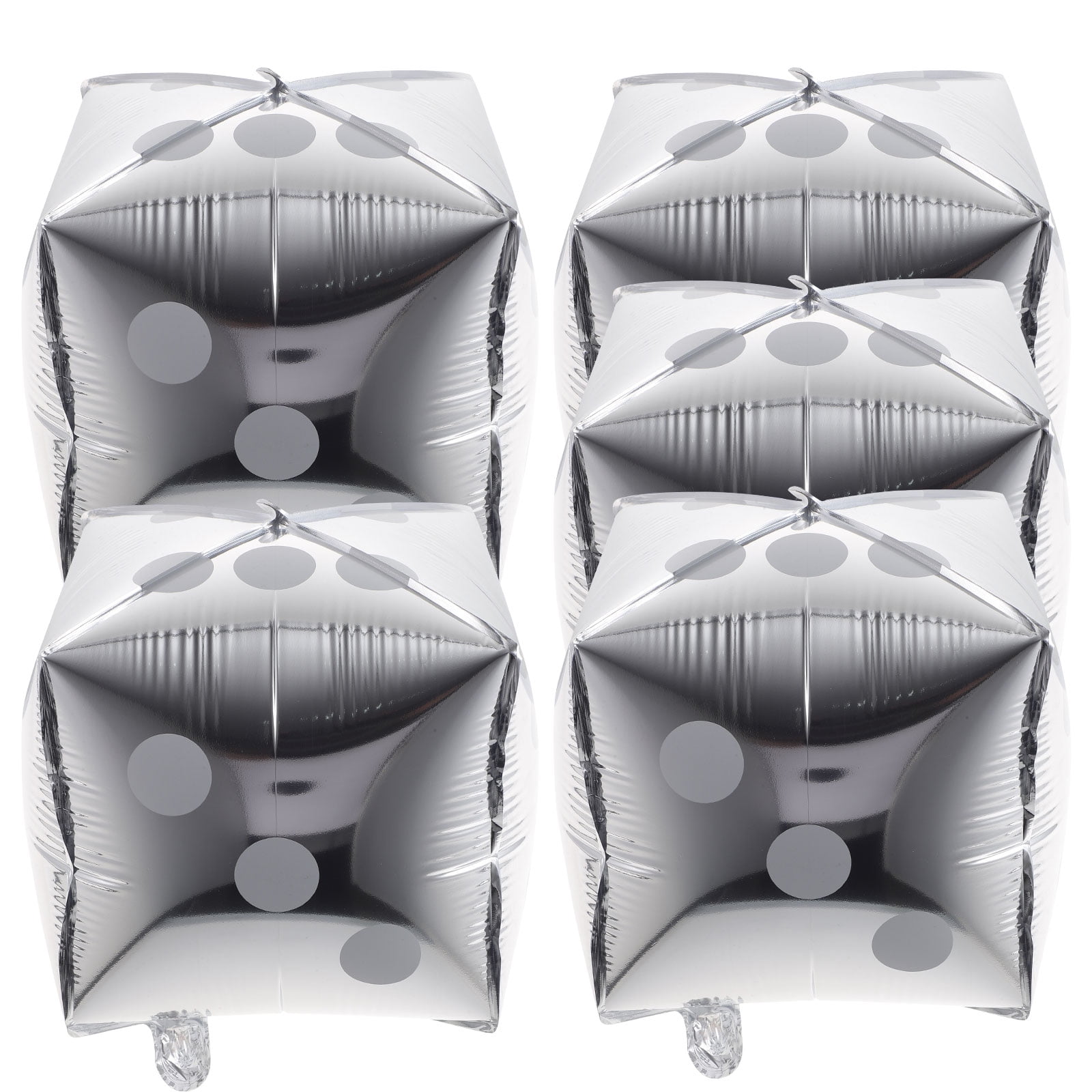 MLINS 5pcs Dice Balloons Aluminum Foil Cube Balloons Theme Party ...