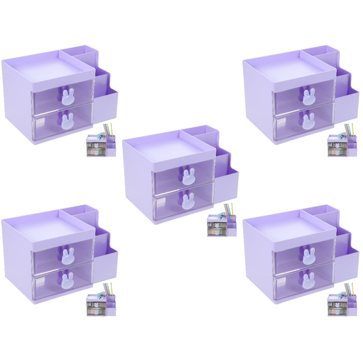 MLINS 5pcs Drawer Box File Storage Holder File Drawer Box File Box ...