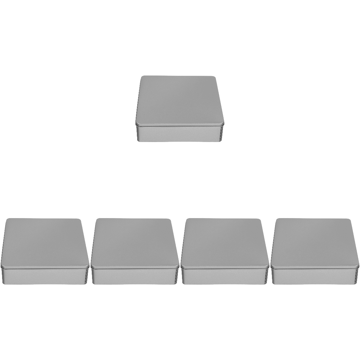 MLINS 5pcs Empty Square Candy Tin Classic Decorative Tinplate Box ...