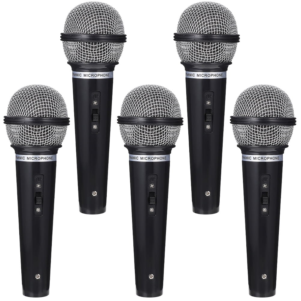 MLINS 5pcs Fake Microphone Prop Pretend Microphone Model Realistic ...