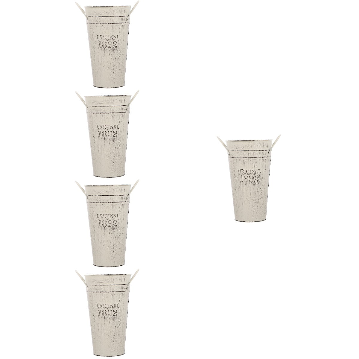 MLINS 5pcs Garden Buckets Vintage Pot Bonsai Holder Planter with Handle ...