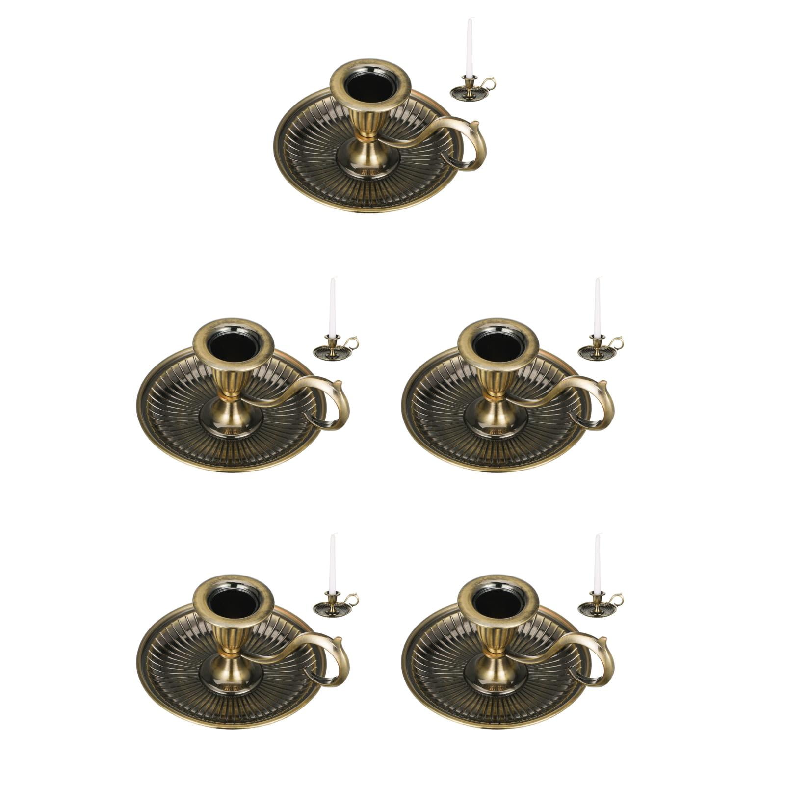 MLINS 5pcs Handheld Candlestick Vintage Candle Holder Table Candle ...