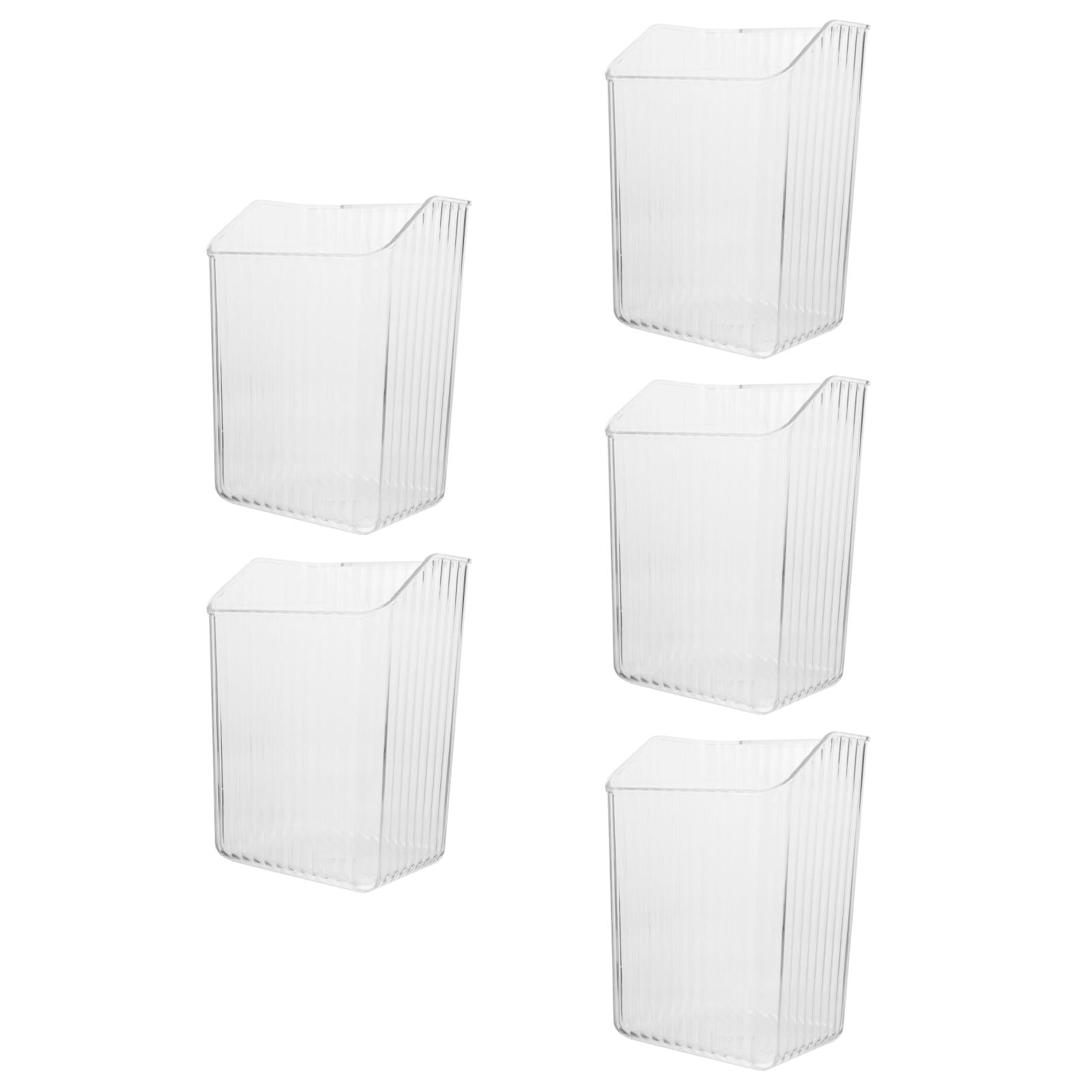 MLINS 5pcs Hanging Plastic Trash Can Door Trash Bin Transparent Waste ...