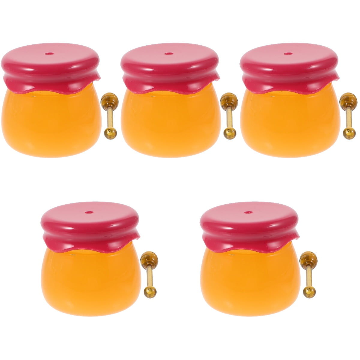 MLINS 5pcs Jar with Spoon Cream Jar Empty Cosmetic Container Refillable ...