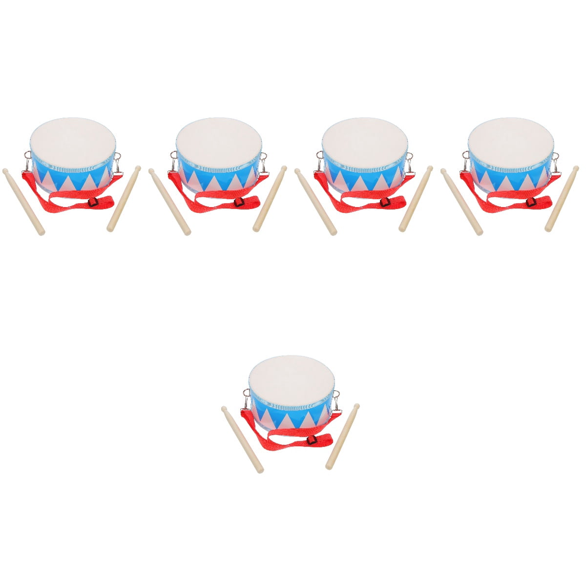 MLINS 5pcs Kids Drum Percussion Instrument: 1 Set Marching Drum Set ...