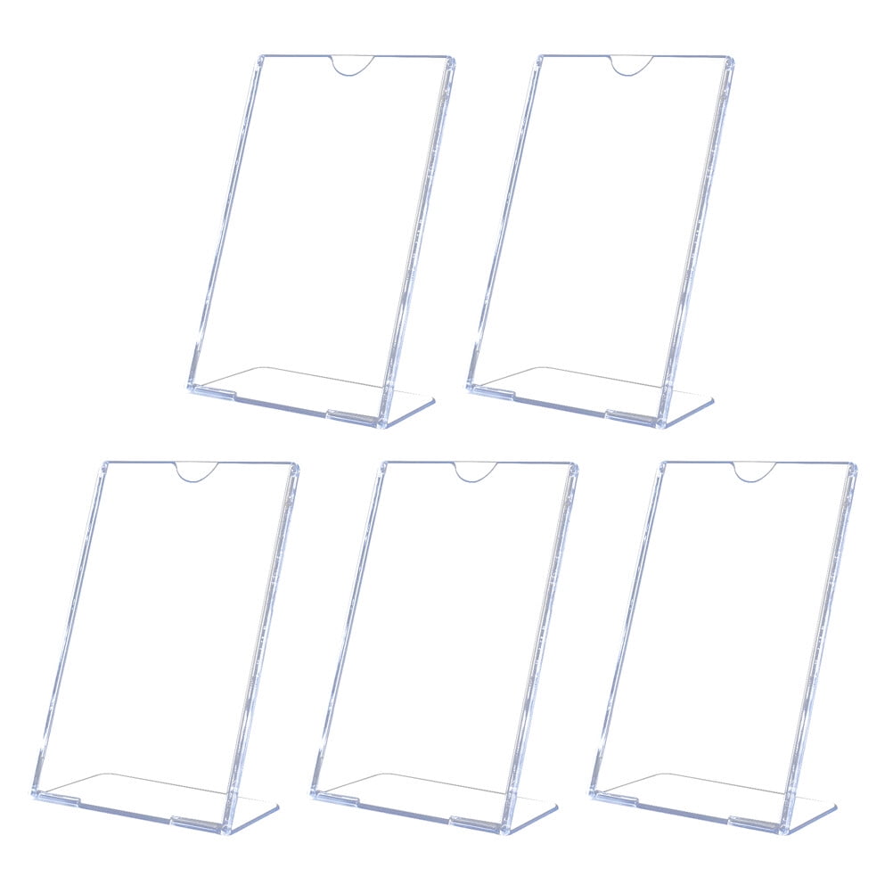 MLINS 5pcs L Shape Slanted Sign Holders Desktop Photo Paper Menu Holder ...