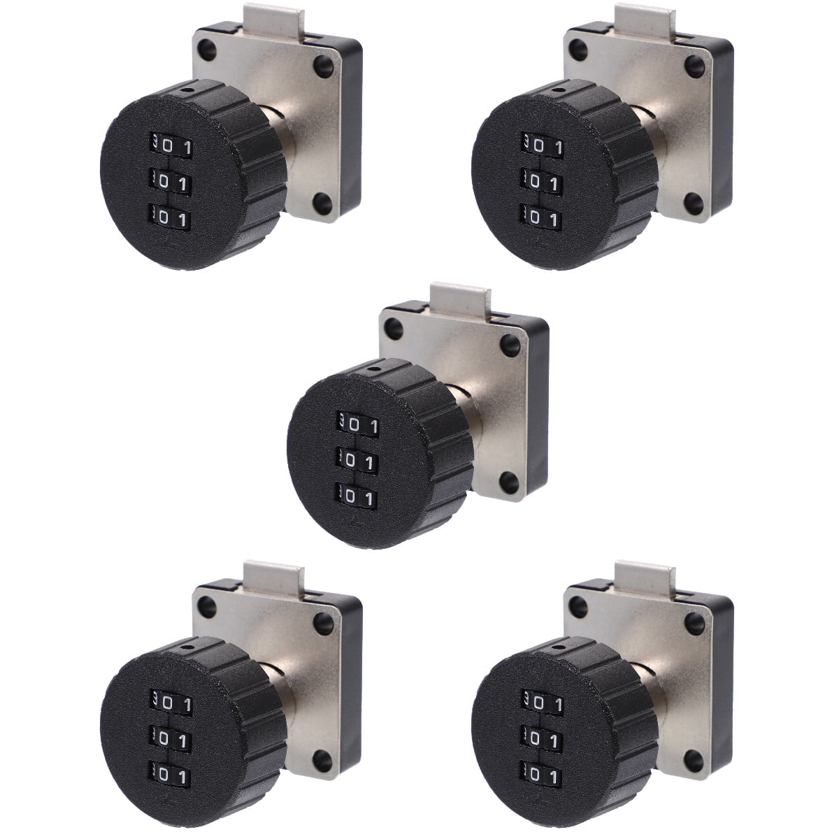 MLINS 5pcs Locker Lock Drawer Lock Baby Proofing 3- Cabinet Combination ...