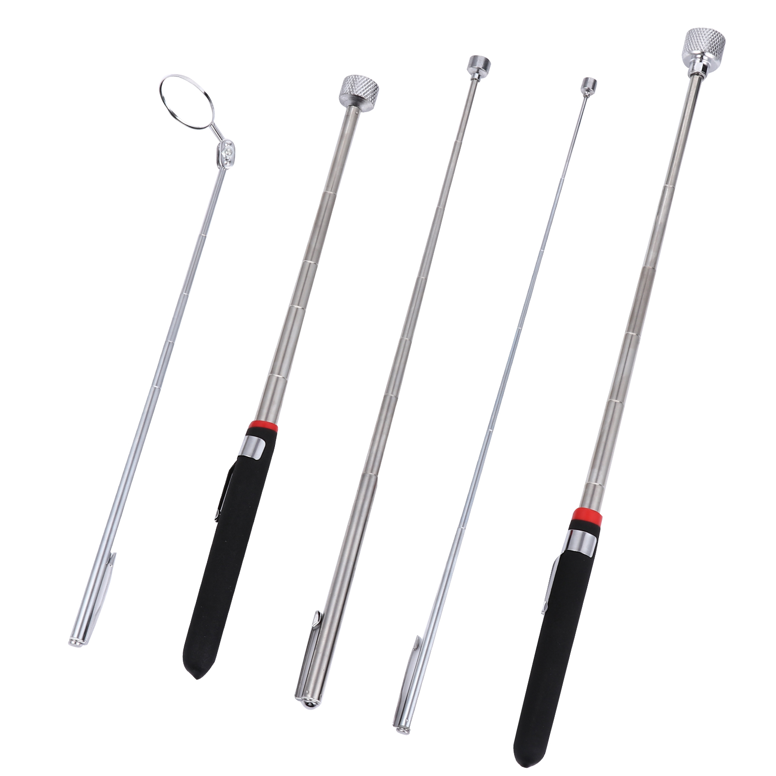 KONTONTY Telescoping Grabber Tool with 360 Swivel Inspection Mirror for ...