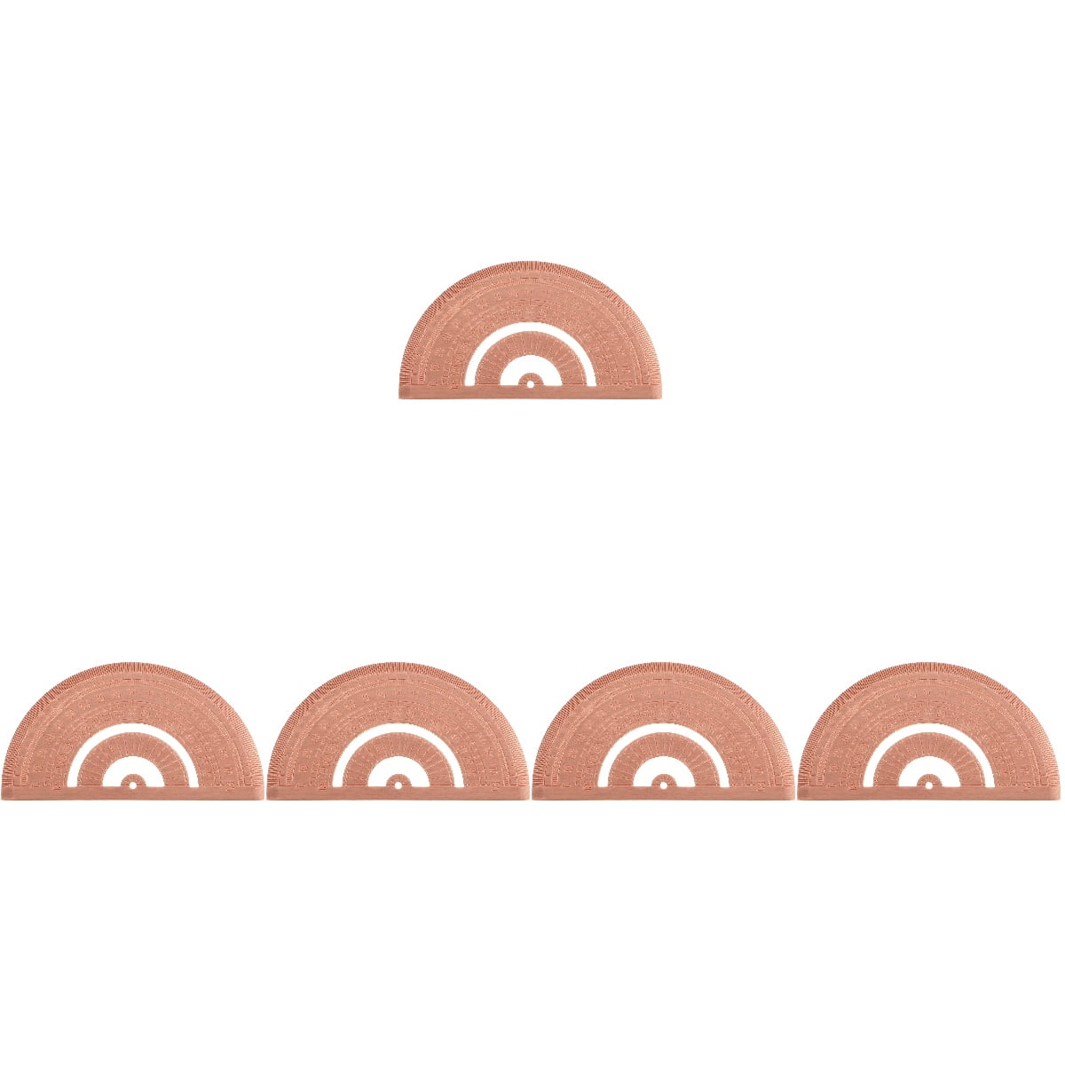 MLINS 5pcs Metal Protractor Half Circle Geometry Protractor 180 Degree ...