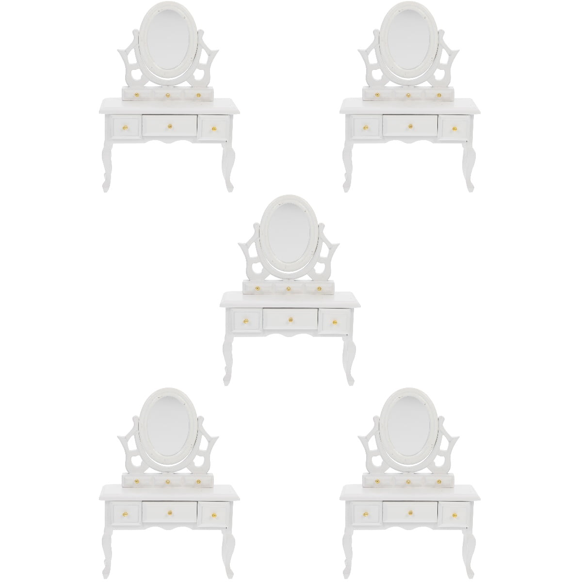 MLINS 5pcs Mini Dressing Table Decor Mini House Furniture Model Mini ...